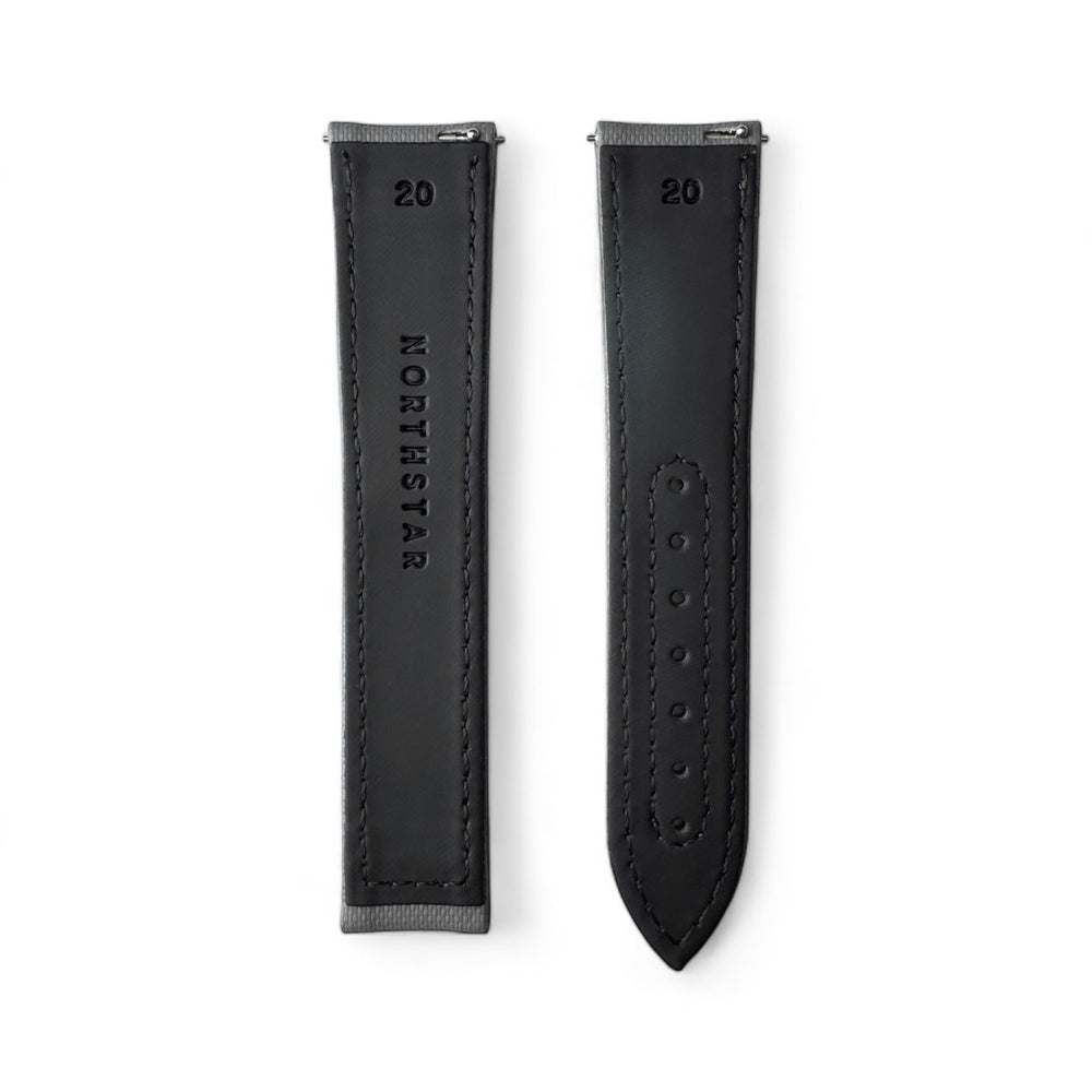 DEPLOY Premium Grey Sailcloth Deployant Watch Strap