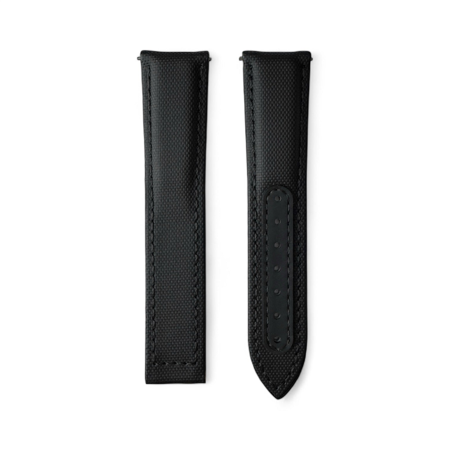 DEPLOY Premium Black Sailcloth Deployant Watch Strap | Northstar Straps