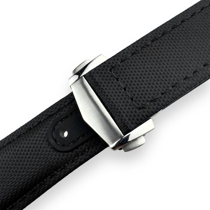 DEPLOY Premium Grey Sailcloth Deployant Watch Strap